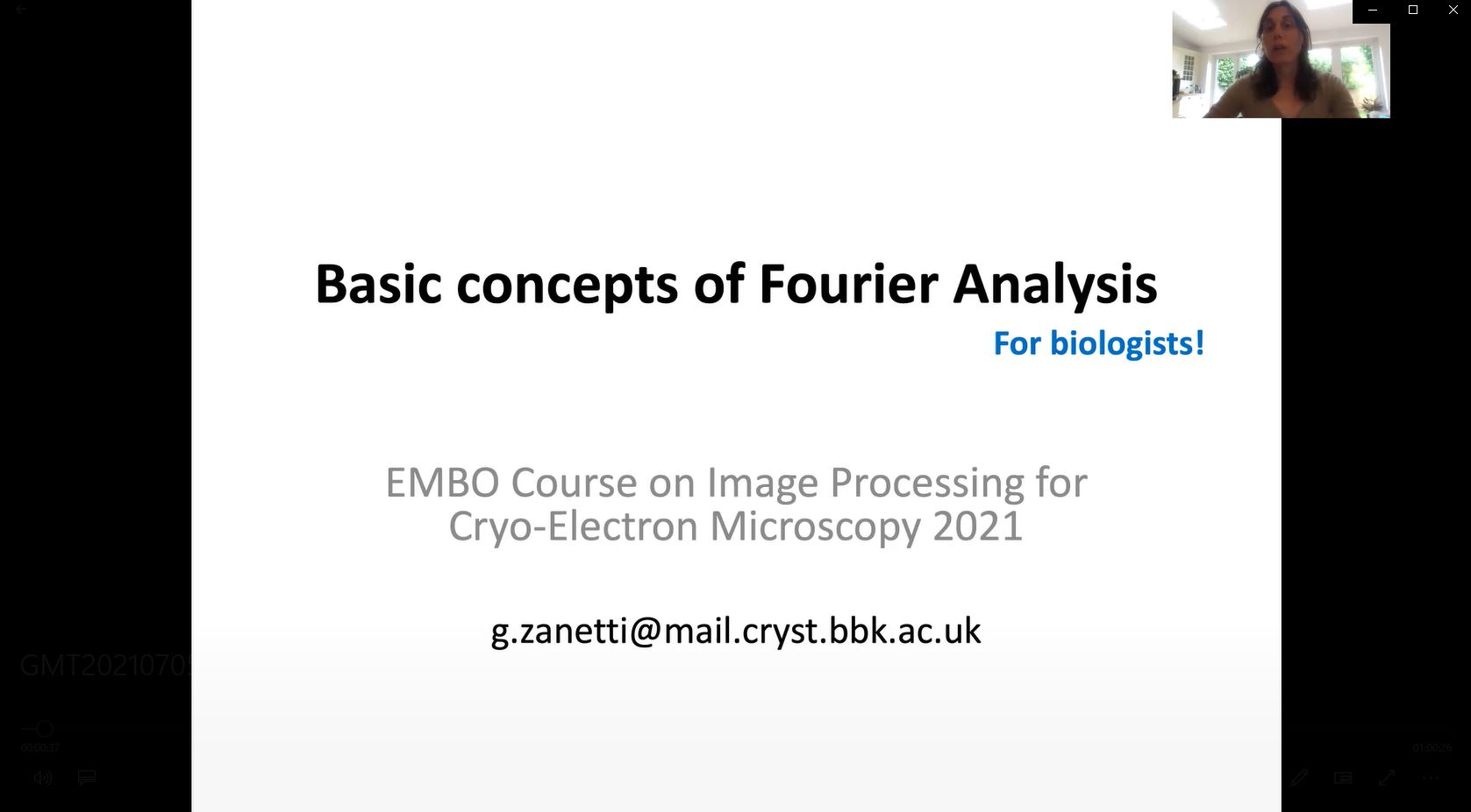 Giulia Zanetti, Basic concepts of Fourier analysis, Birkbeck College London