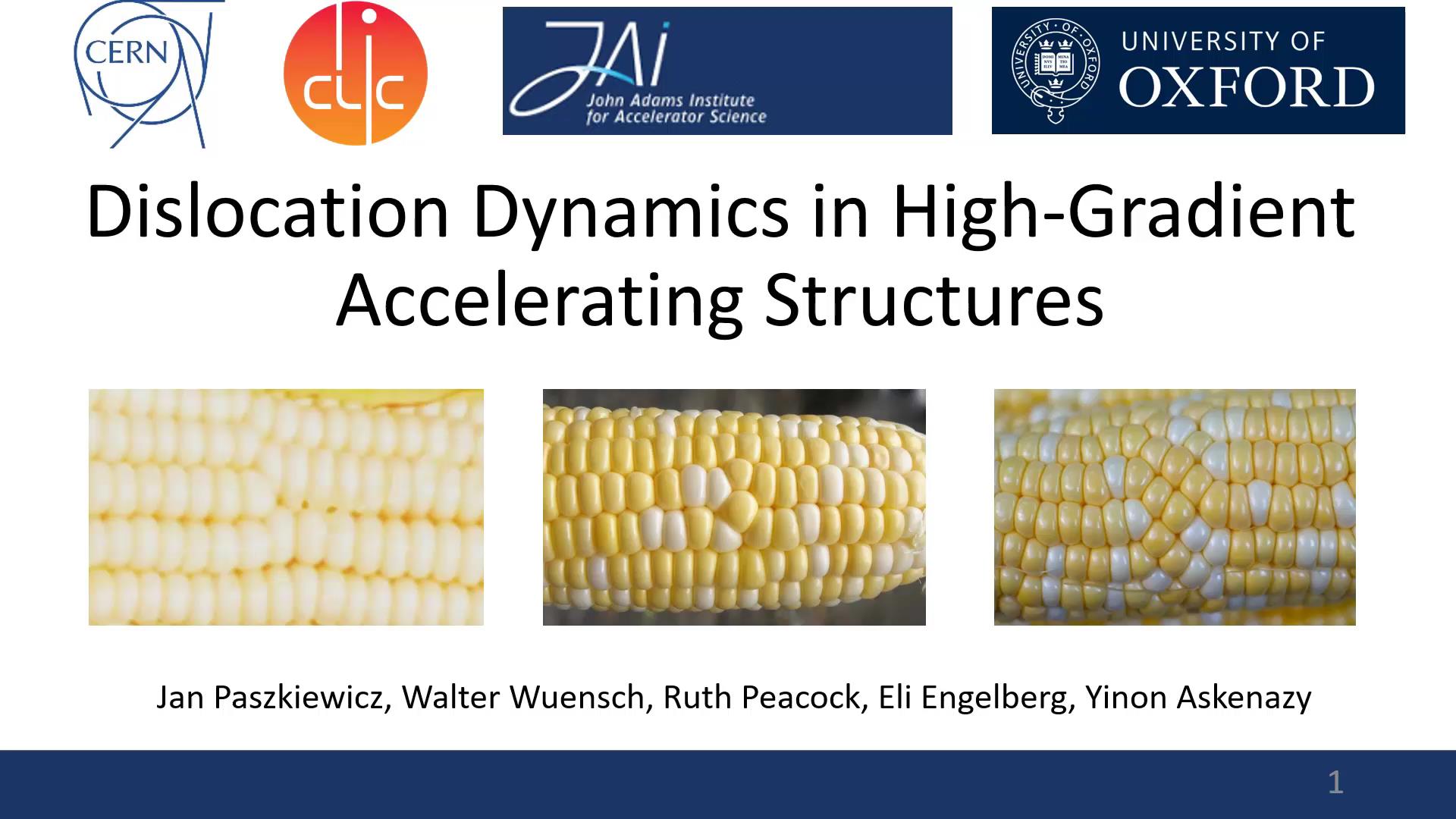 Dislocation dynamics their role in high-gradient phenomena