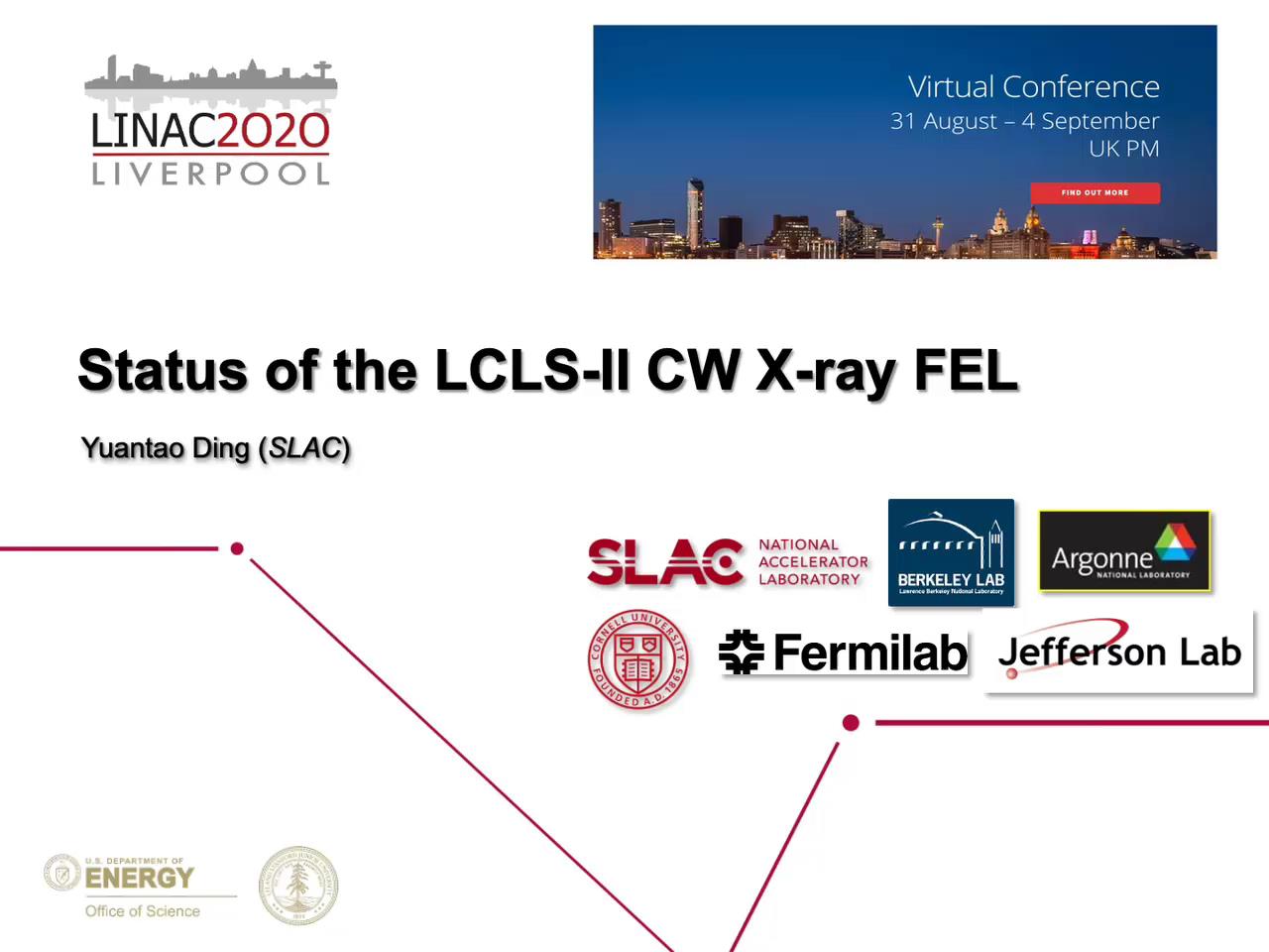 Status of the LCLS-II CW X-ray FEL